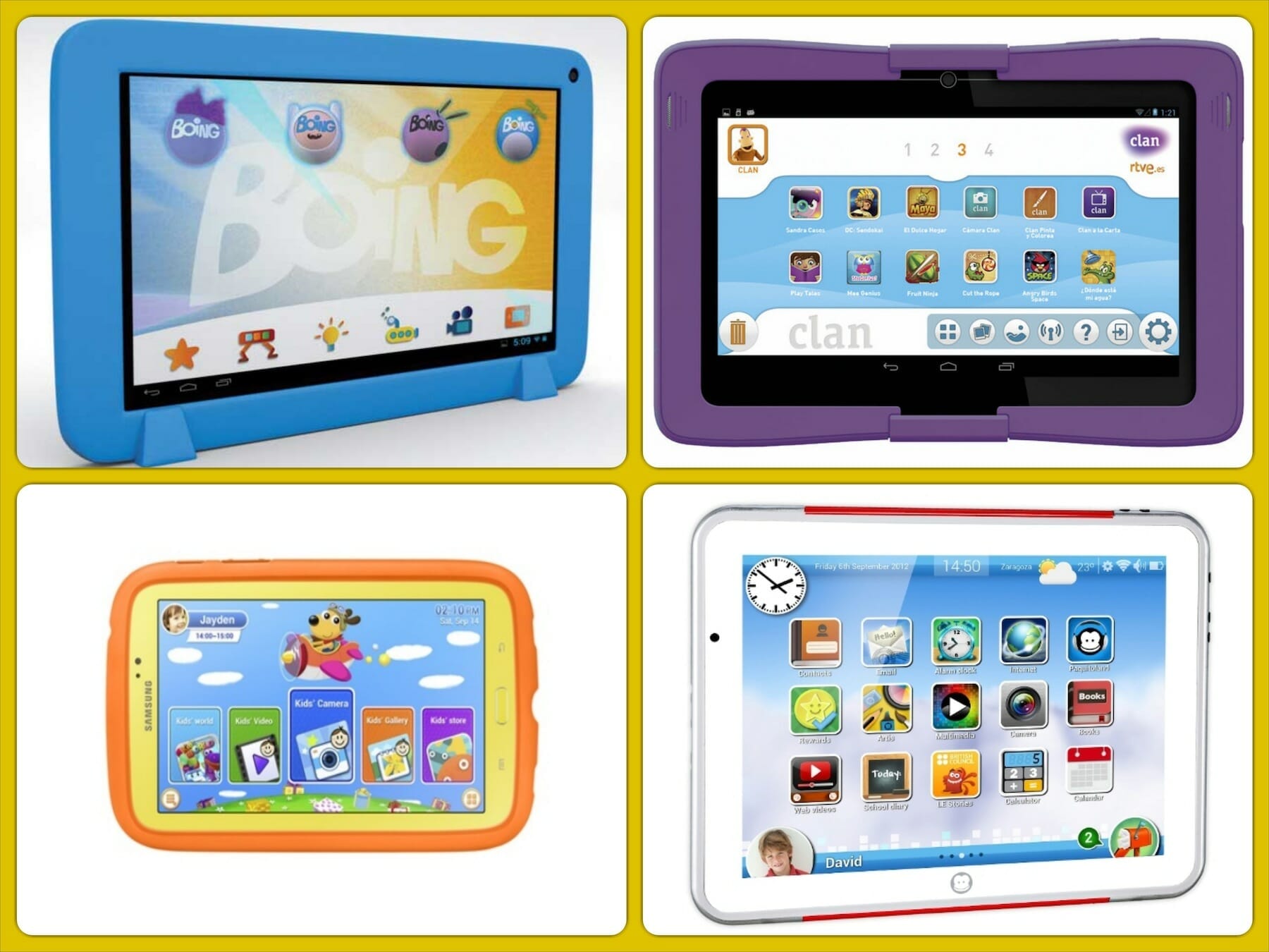Comparativa de tablets para niños - El Taller Audiovisual